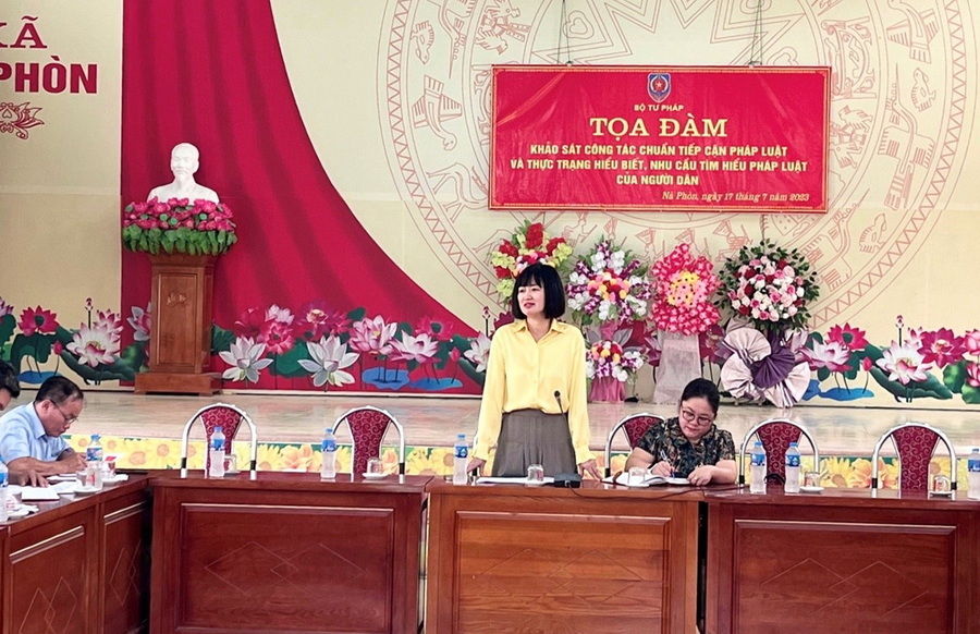 Khảo sát về công tác chuẩn tiếp cận pháp luật và thực trạng hiểu biết ...